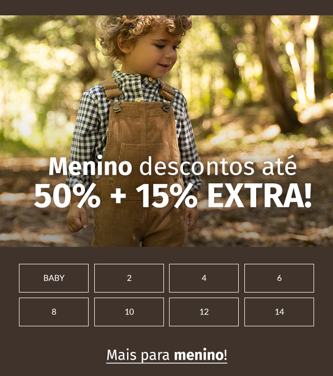 LAST CHANCE: 15% EXTRA acabam hoje