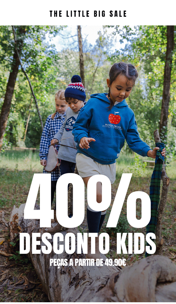 ALERTA KIDS! -40% nos essenciais para todas as aventuras…